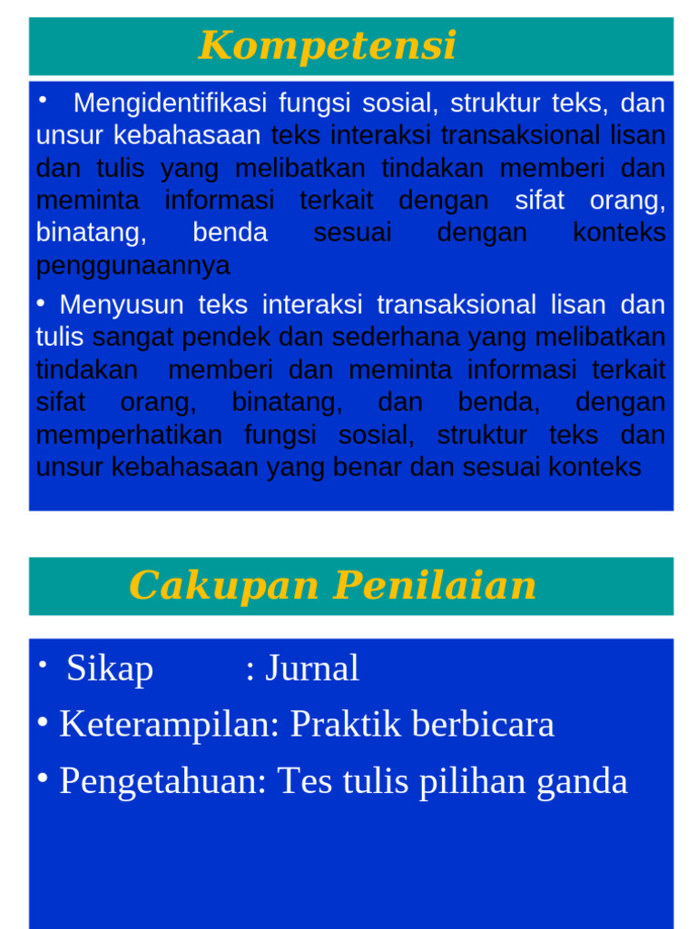 Teks Interaksi Transaksional Sifat | PDF