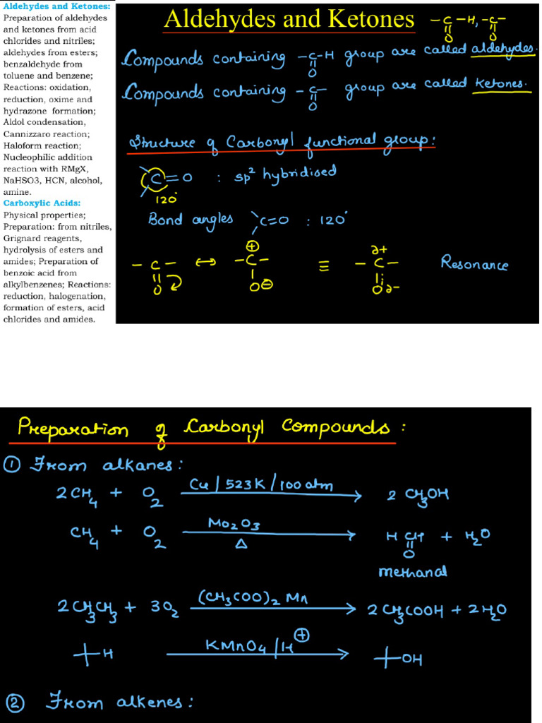 Aldehydes & Ketones Part-1 | PDF