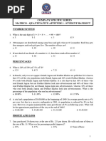 TCS NQT Numerical Ability Questions | PDF