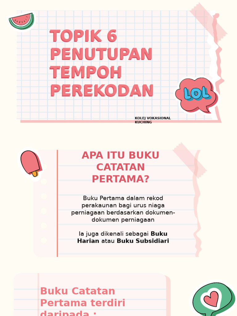 Topik 6 Penutupan Tempoh Perekodan | PDF