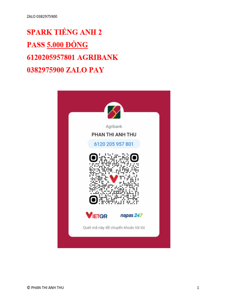 Spark Tiếng Anh Unit 9 Feedback | PDF