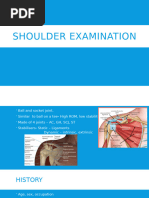 Shoulder Examination Protocol Guide | PDF