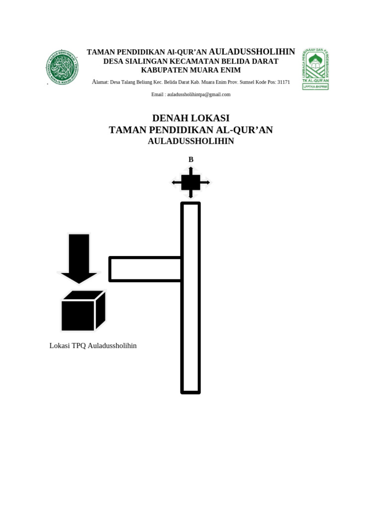 Denah Lokasi TPQ | PDF