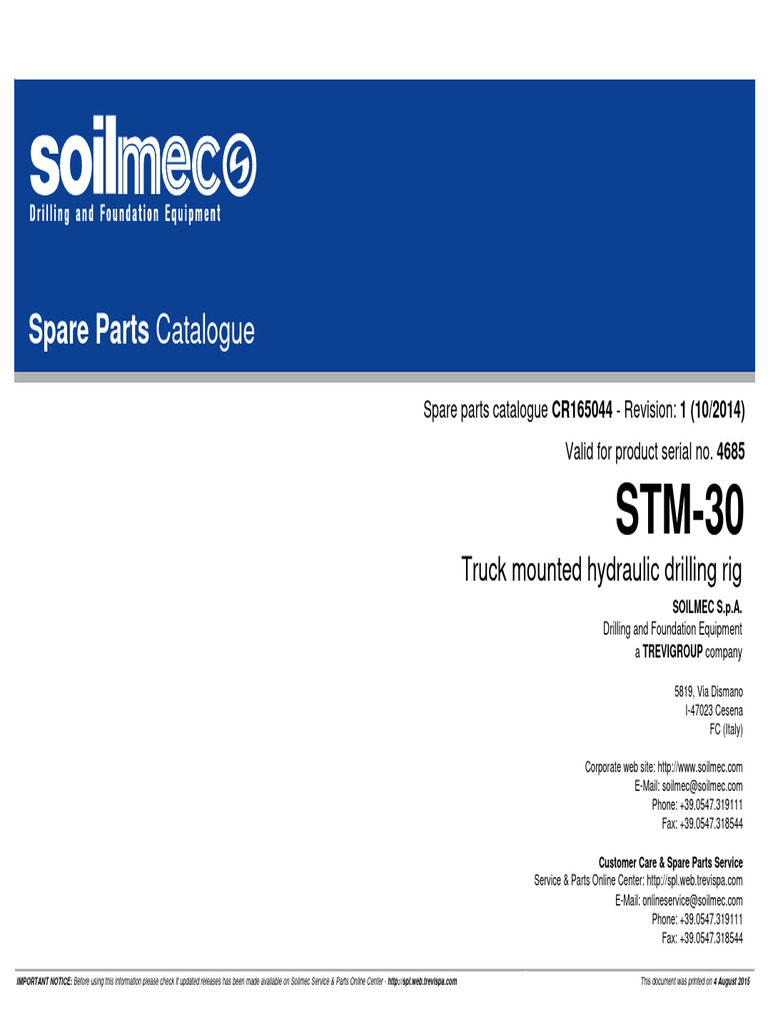 STM-30 Spare Parts Catalogue | PDF | Diesel Engine | Engines