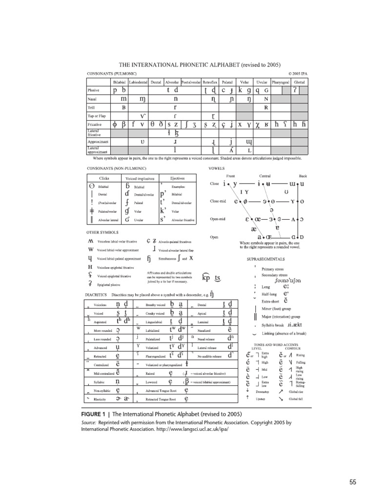 2005 Revised International Phonetic Alphabet | PDF