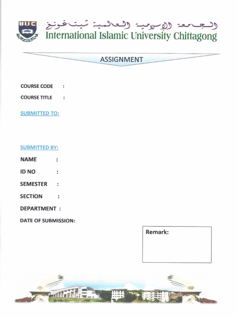 Assignment Cover | PDF