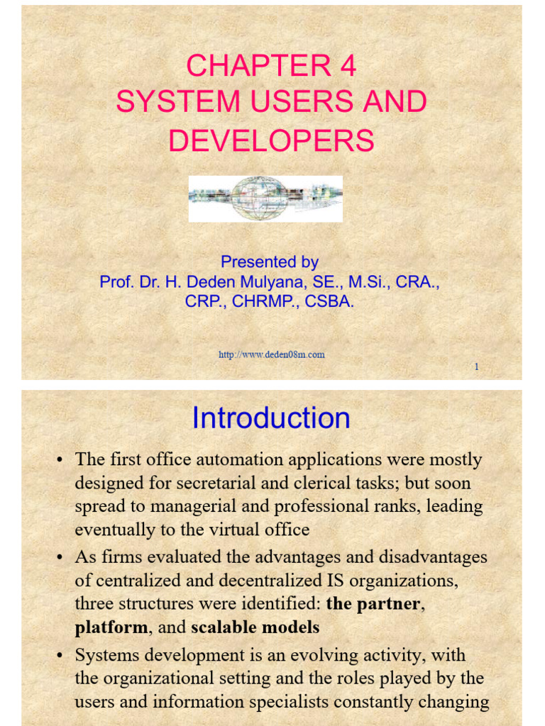 System Users and Developers Overview | PDF | Knowledge Management ...