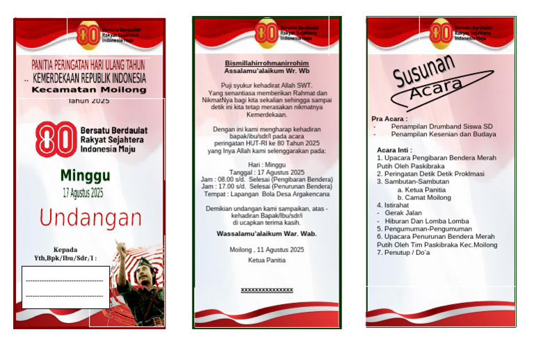 Undangan Hut-Ri 2025 | PDF