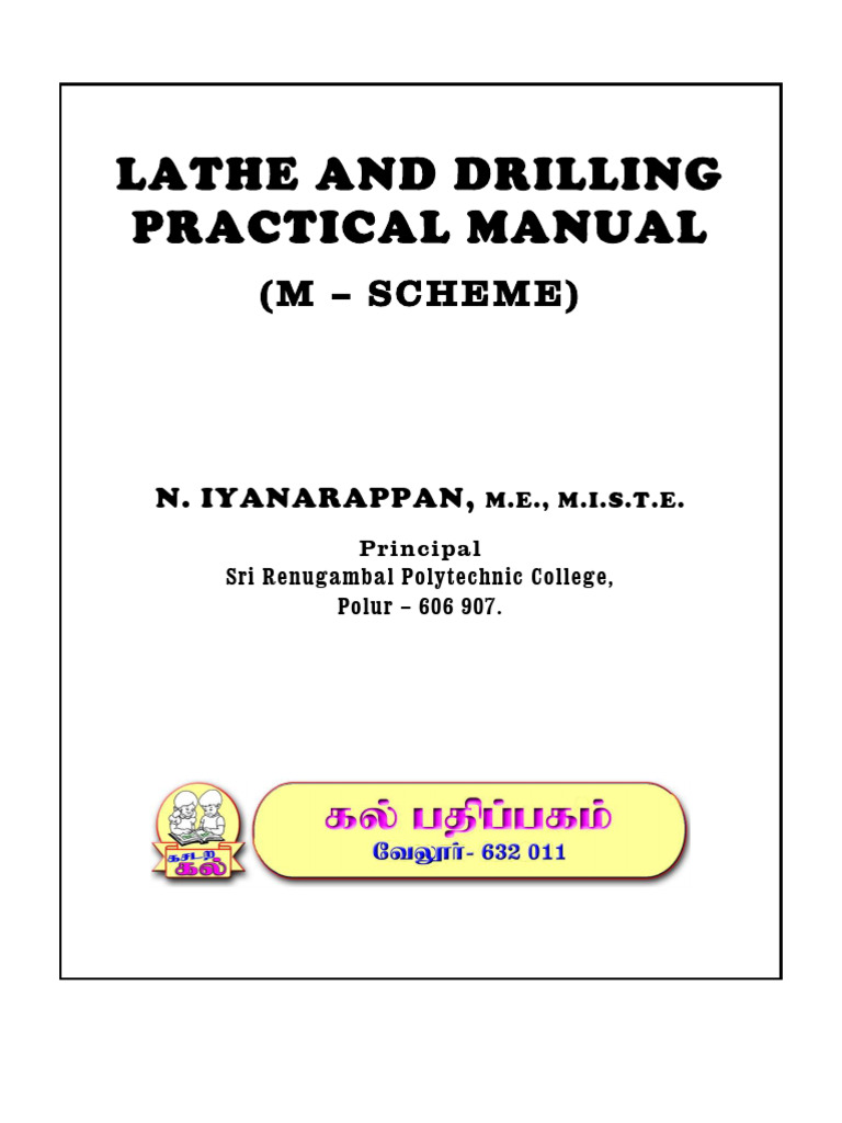 Lath and Drilling Manual | PDF | Drill | Gear
