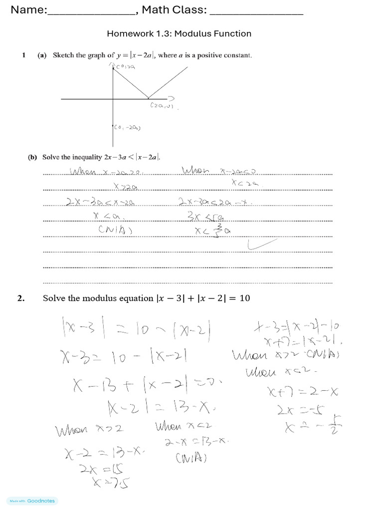 Modulus Function | PDF