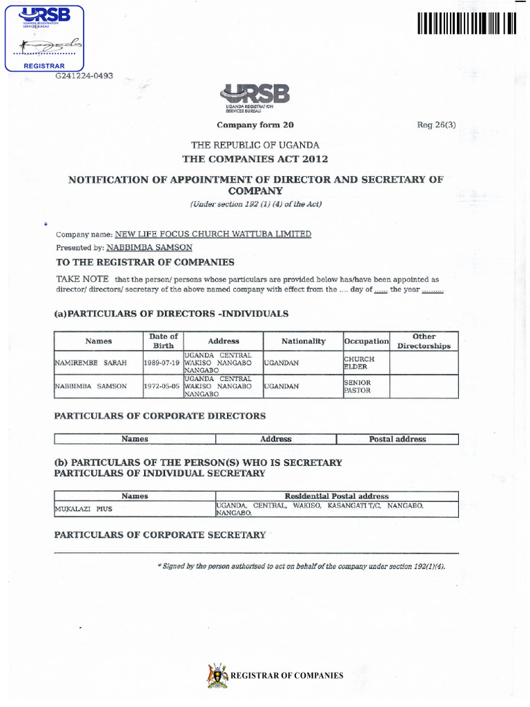 Registered Copy Form 20 80034310177588 | PDF