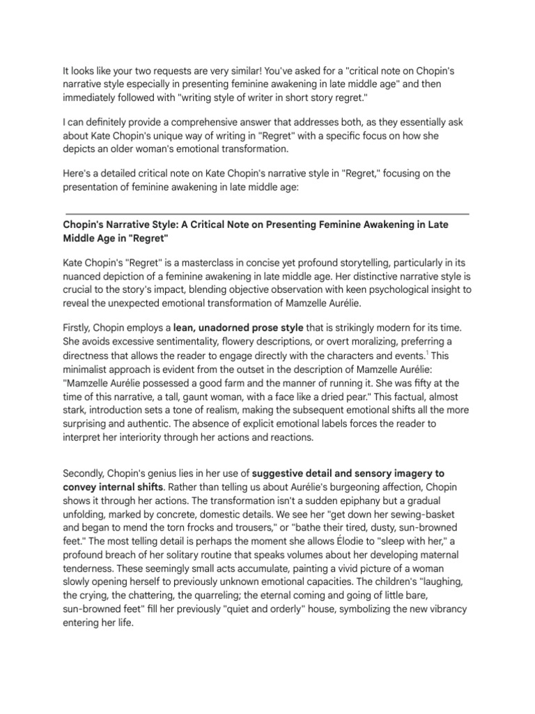 Chopin's Narrative Style: A Critical Note On Pres... | PDF | Narrative