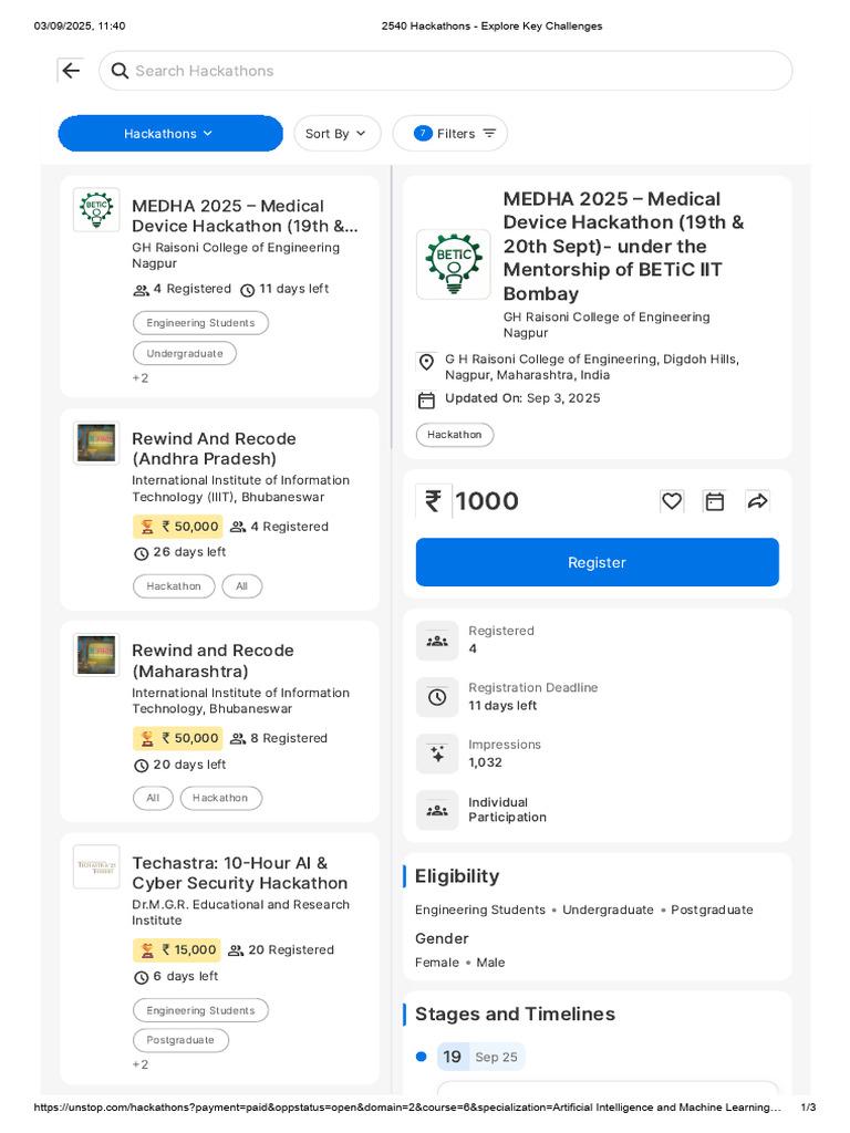 540 Hackathons - Explore Key Challenges | PDF