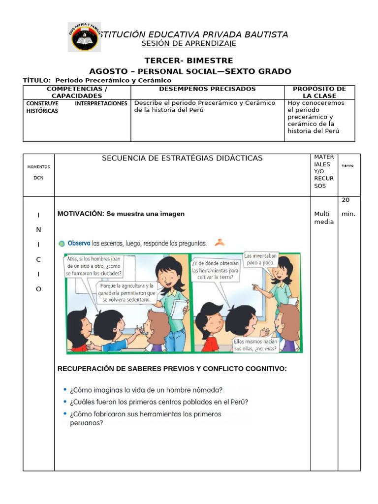 Periodo Precerámico y Cerámico | PDF