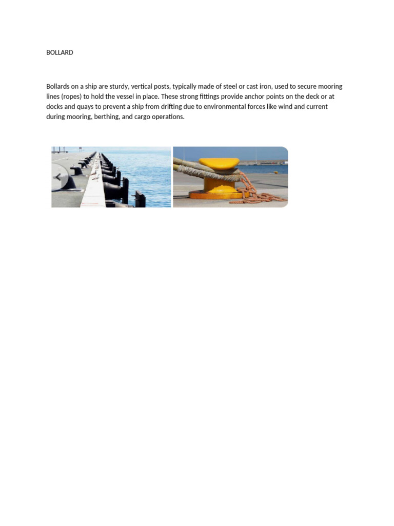 BOLLARD | PDF