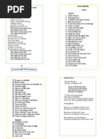 My Own Sacred Grove - Lyric Sheet | PDF