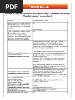 ICICI Salary Account Service Charges | PDF | Cheque | Banks