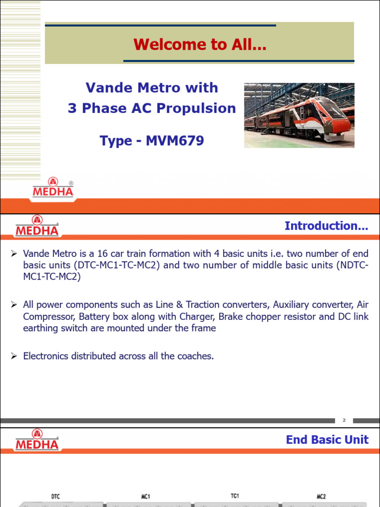 Vande Metro Specifications Overview | PDF | Power Supply | Transformer