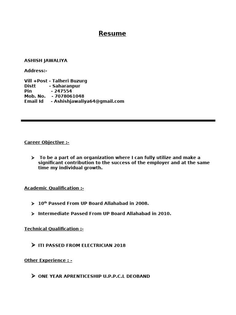 Ashish Jawaliya Resume | PDF