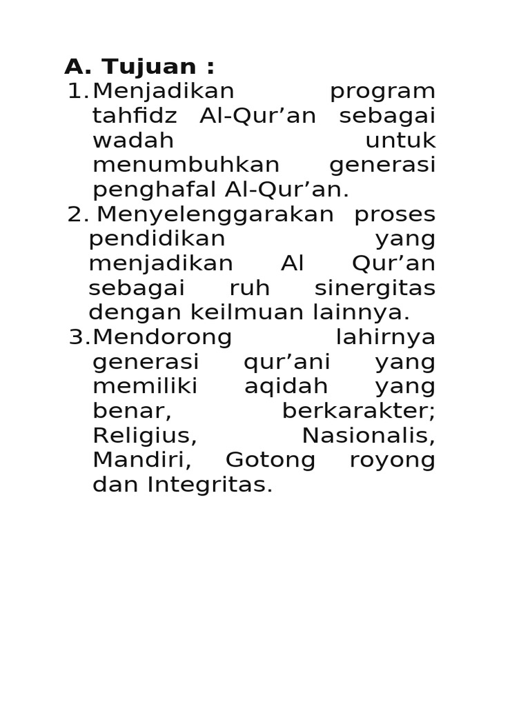 Program Tahfidz Quran untuk Dewasa | PDF