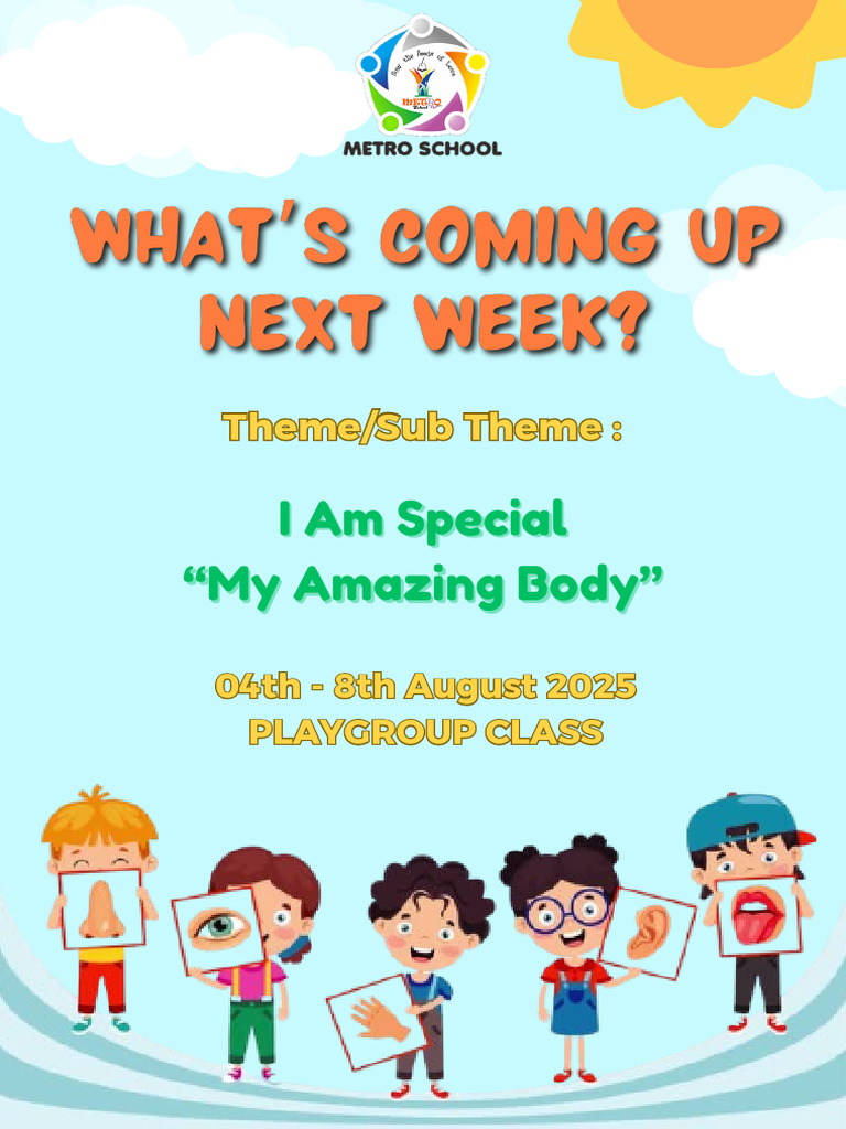 Playgroup Class: My Amazing Body Activities | PDF | Senses | Neuroscience