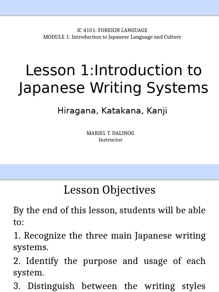 Introduction To Japanese Writing Systems Designed | PDF