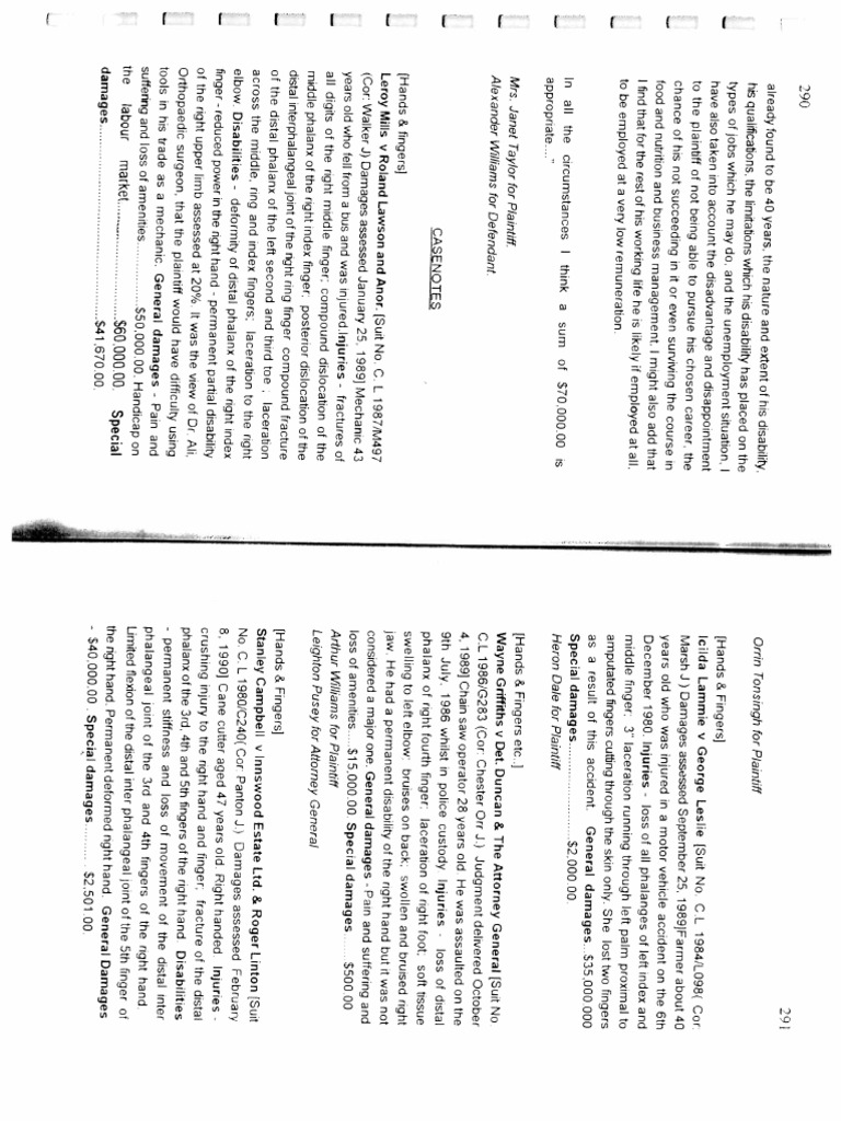 Campbell Vs Innswood Estate - Harrisons | PDF