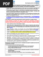 BSIR Guidelines for Anticoagulation Management | PDF | Medicine | Drugs