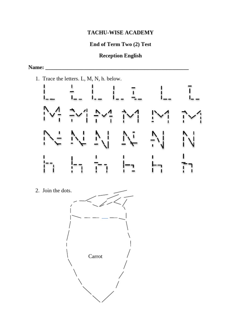 Reception English | PDF