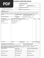 Imo Dangerous Goods Declaration | PDF | Dangerous Goods | Shipping
