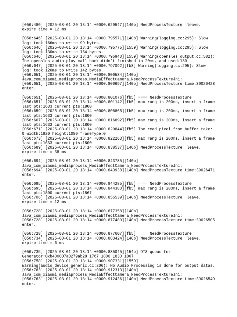 NeedProcessTexture Performance Logs | PDF | Shader | Computer Graphics