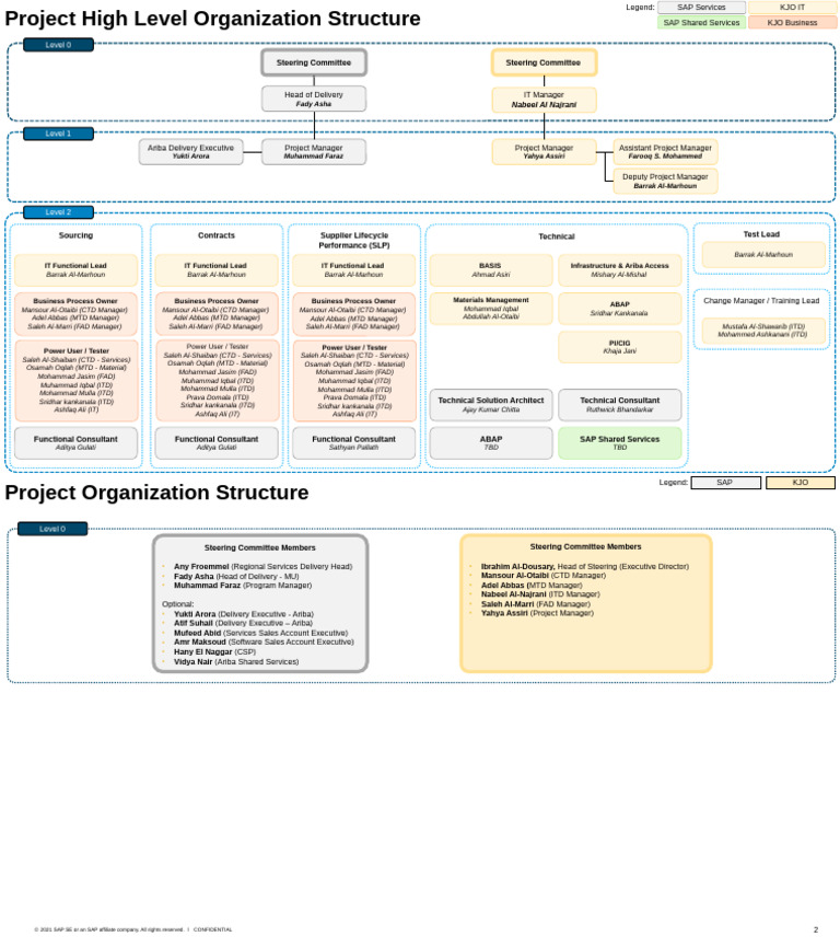 Project Organization Structure Overview | PDF | Sap Se
