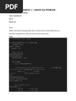 Water Jug Problem: BFS & DFS Solutions | PDF | Queue (Abstract Data ...