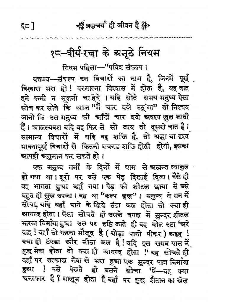 25 Rules of Celibacy Hindi | PDF