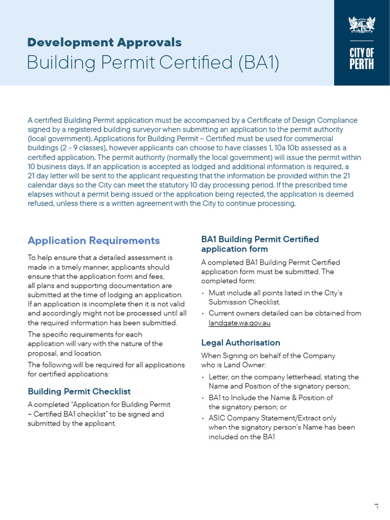 BCITF Building Permit Requirements | PDF | Justice | Crime & Violence