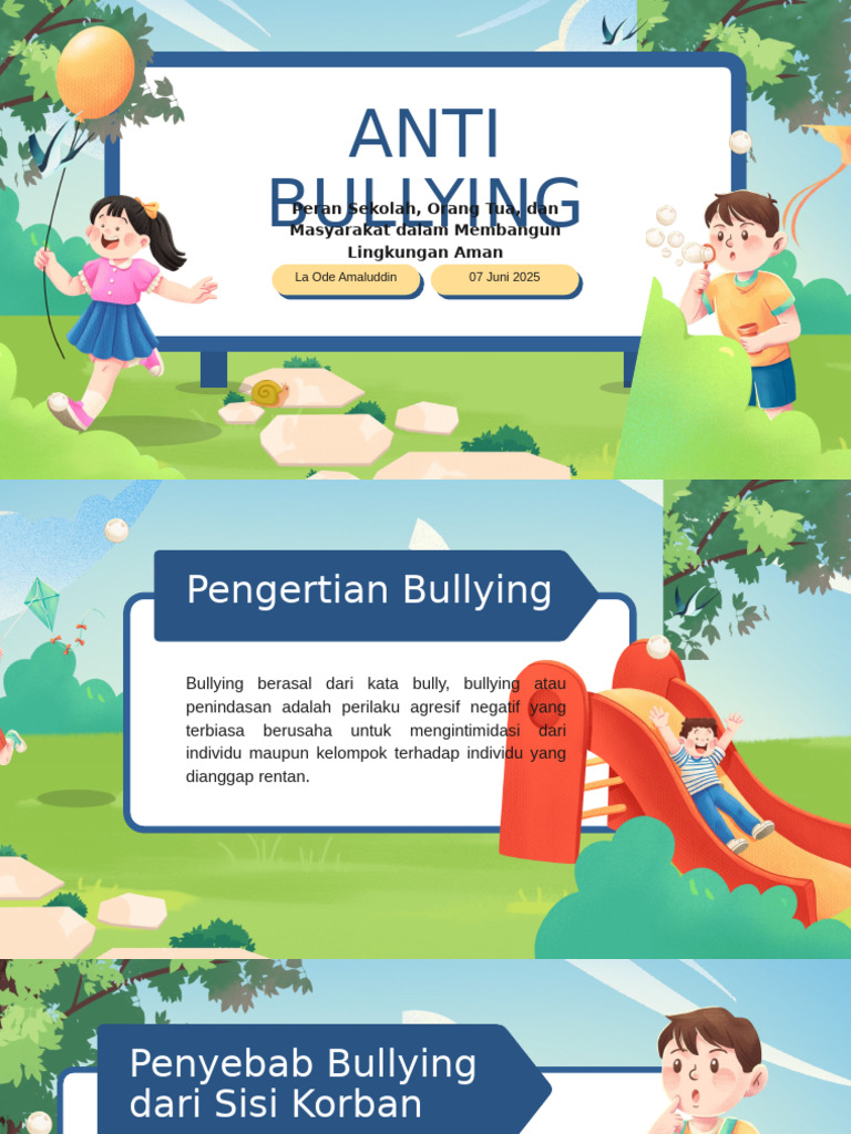 Anti Bullying Presentasi | PDF