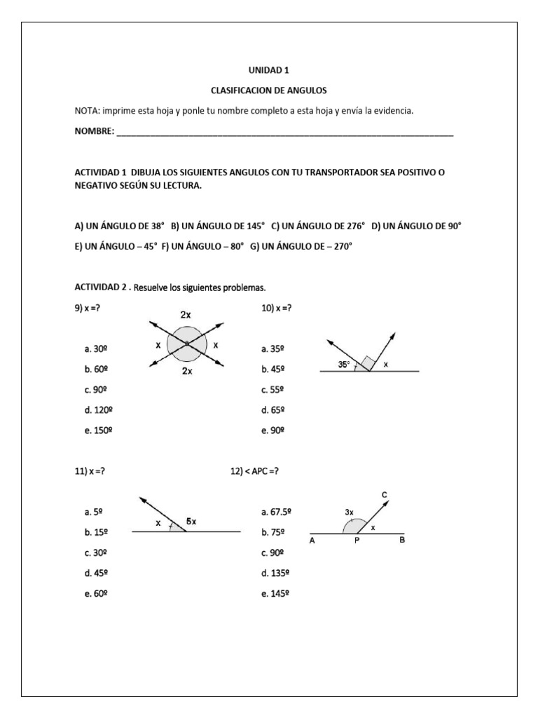Angulo Faltante | PDF