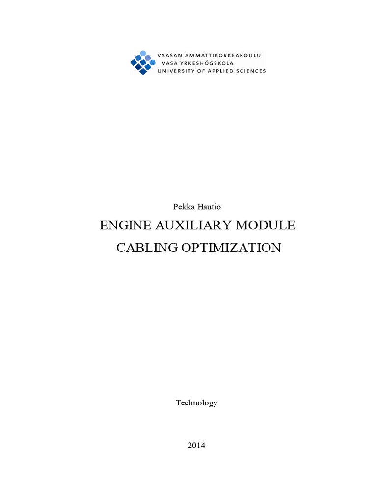 Engine Auxiliary Module Cabling Solutions | PDF | Electrical Connector