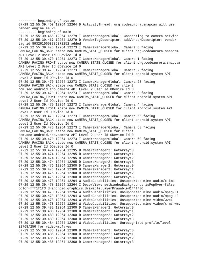 Log Cat 1753773939433 | PDF | Mobile Linux | Embedded Linux Distributions