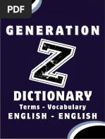 Gen Z Slang Cheat Sheet 2025 | PDF
