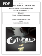 Othello Essay Questions | PDF | Othello | Iago
