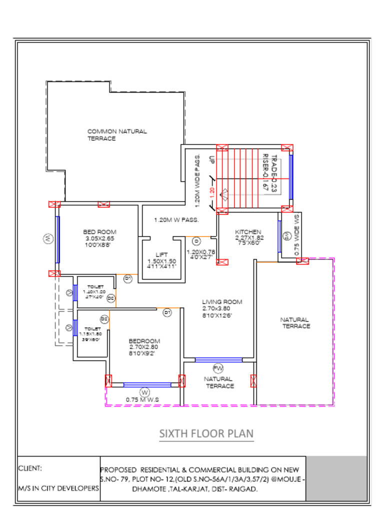 Sixth Floor Plan for Mixed-Use Building | PDF