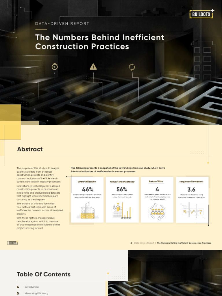 Inefficiencies in Construction Practices | PDF | Performance Indicator ...