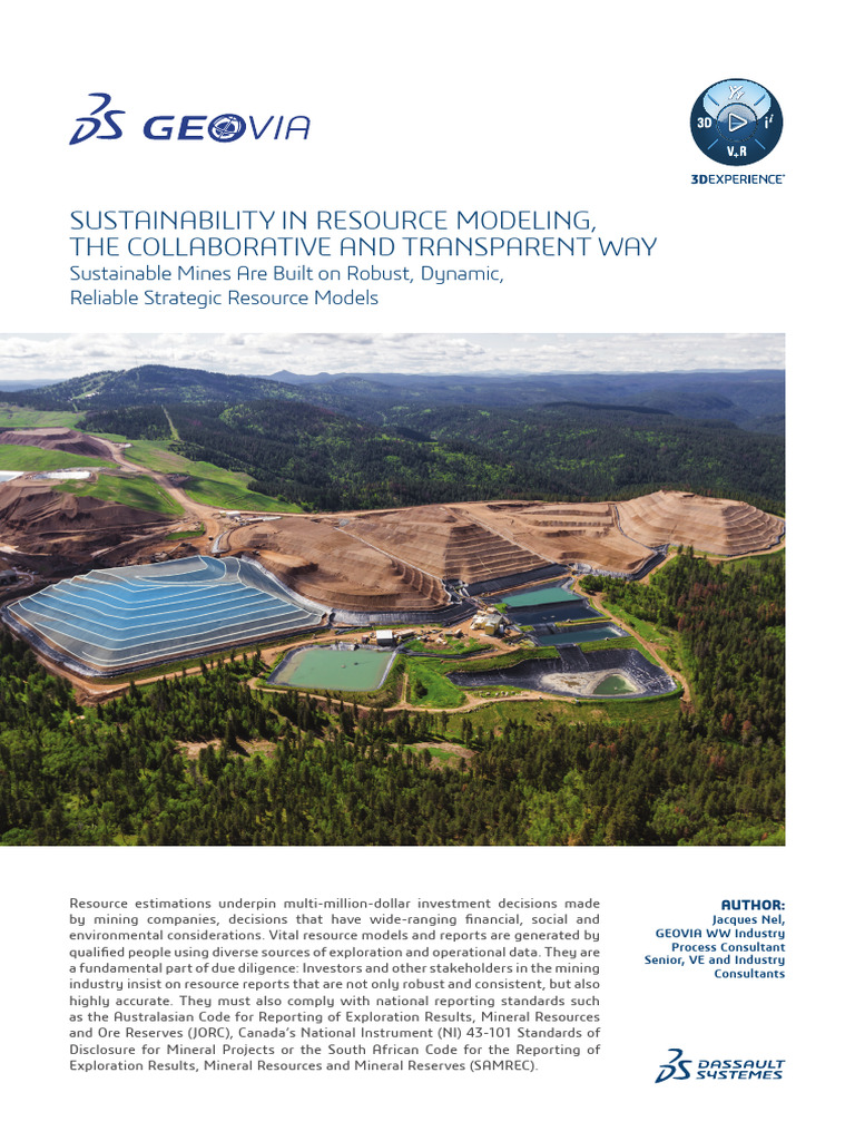 Sustainable Resource Modeling in Mining | PDF | Estimation Theory | Mining