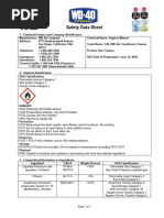 WD-40 Aerosol MSDS | PDF | Combustion | Water