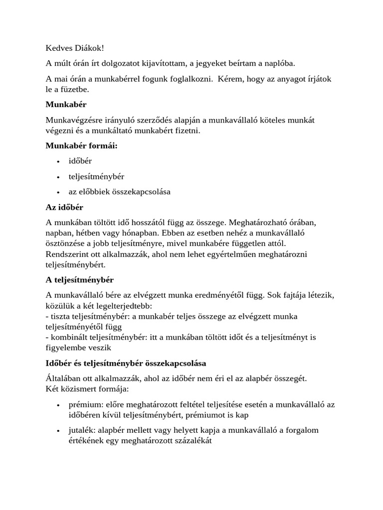 Munkabér 0114 | PDF