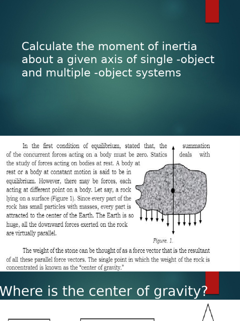 Lesson 1 Moment of Inertia | PDF | Rotation Around A Fixed Axis | Torque
