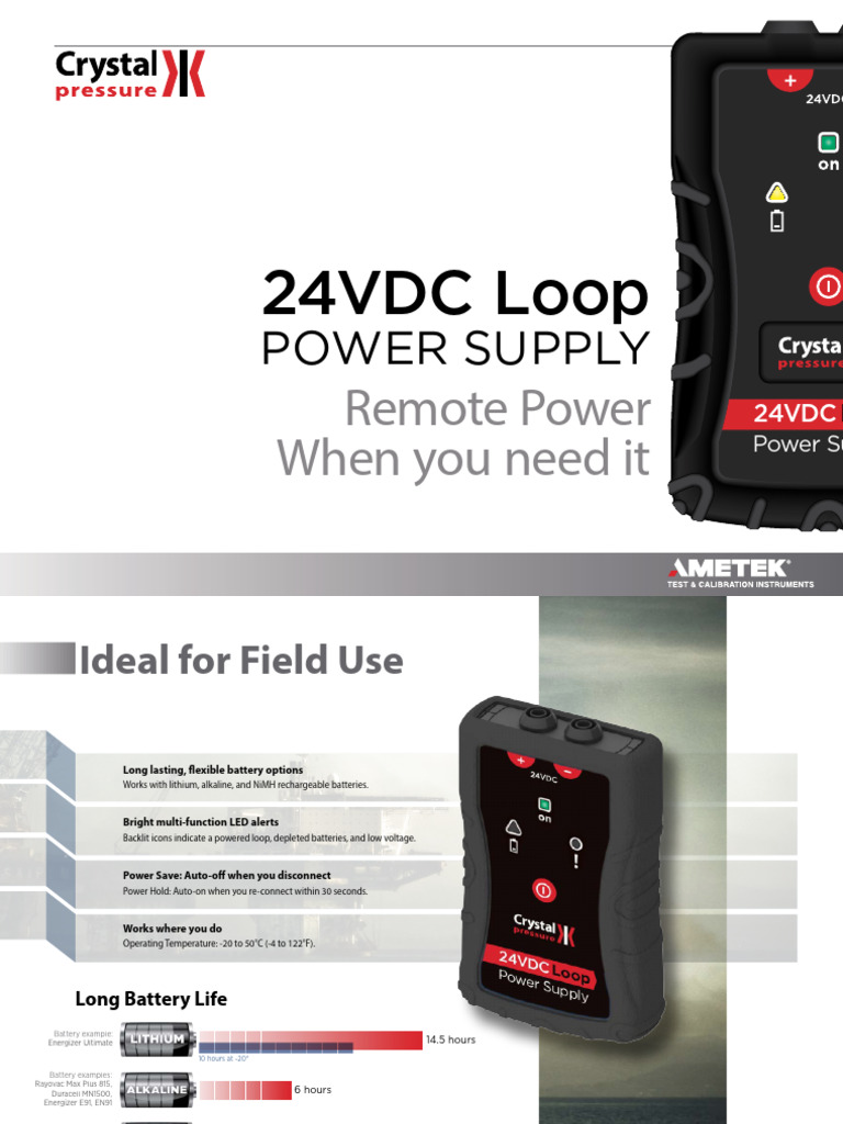 4840 24VDC Loop Brochure | PDF | Pressure Measurement | Calibration