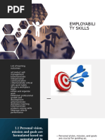 EMPLOYABILITY SKILLS NOTES - Full | PDF | Goal | Self Esteem
