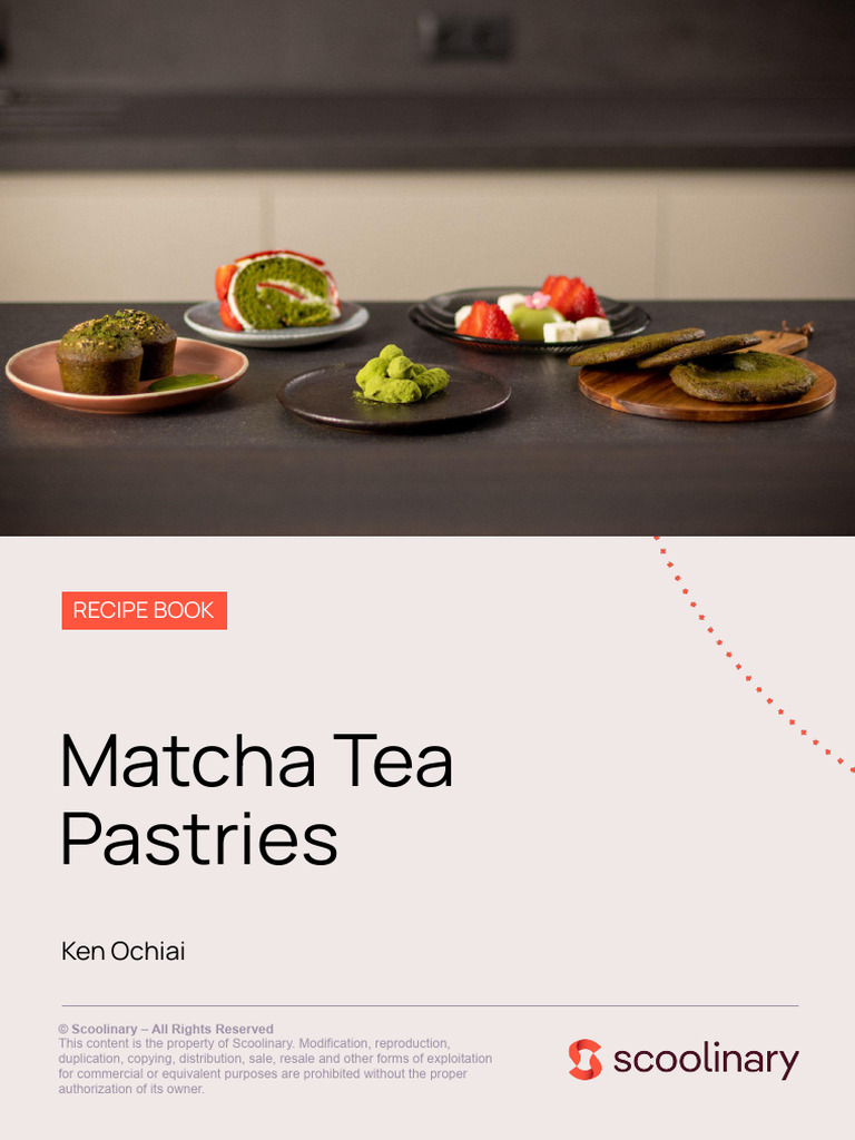 Matcha Pastries Recipe Collection | PDF | Cakes | Tablespoon